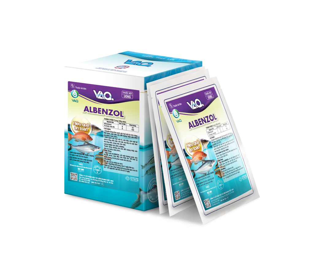 ALBENZOL - THUỐC THUỶ SẢN VAQ HIỆU QUẢ AN TOÀN